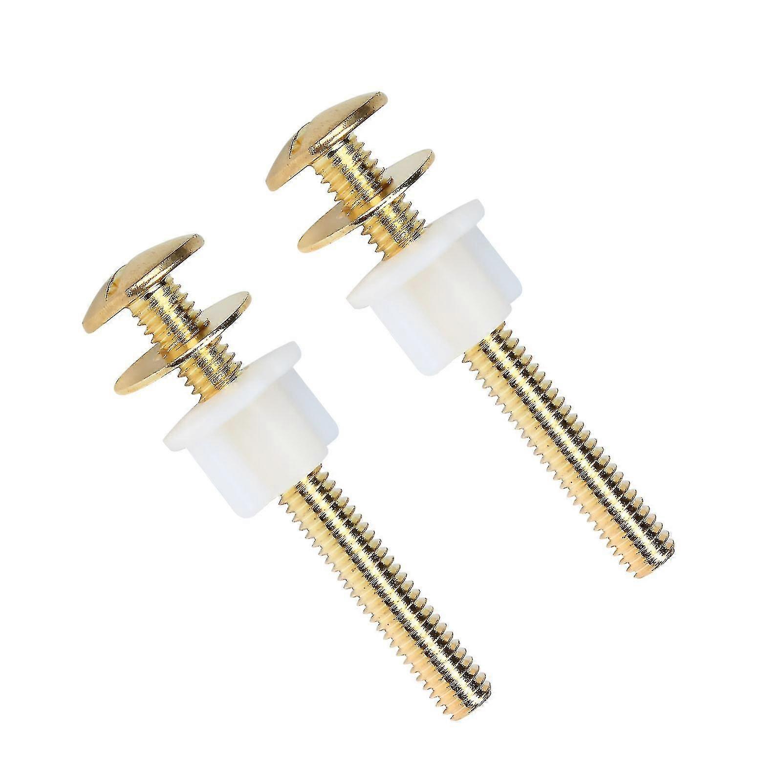 2 Pack Universal Toilet Seat Bolts Screws Set Heavy Duty Toilet Seat ...
