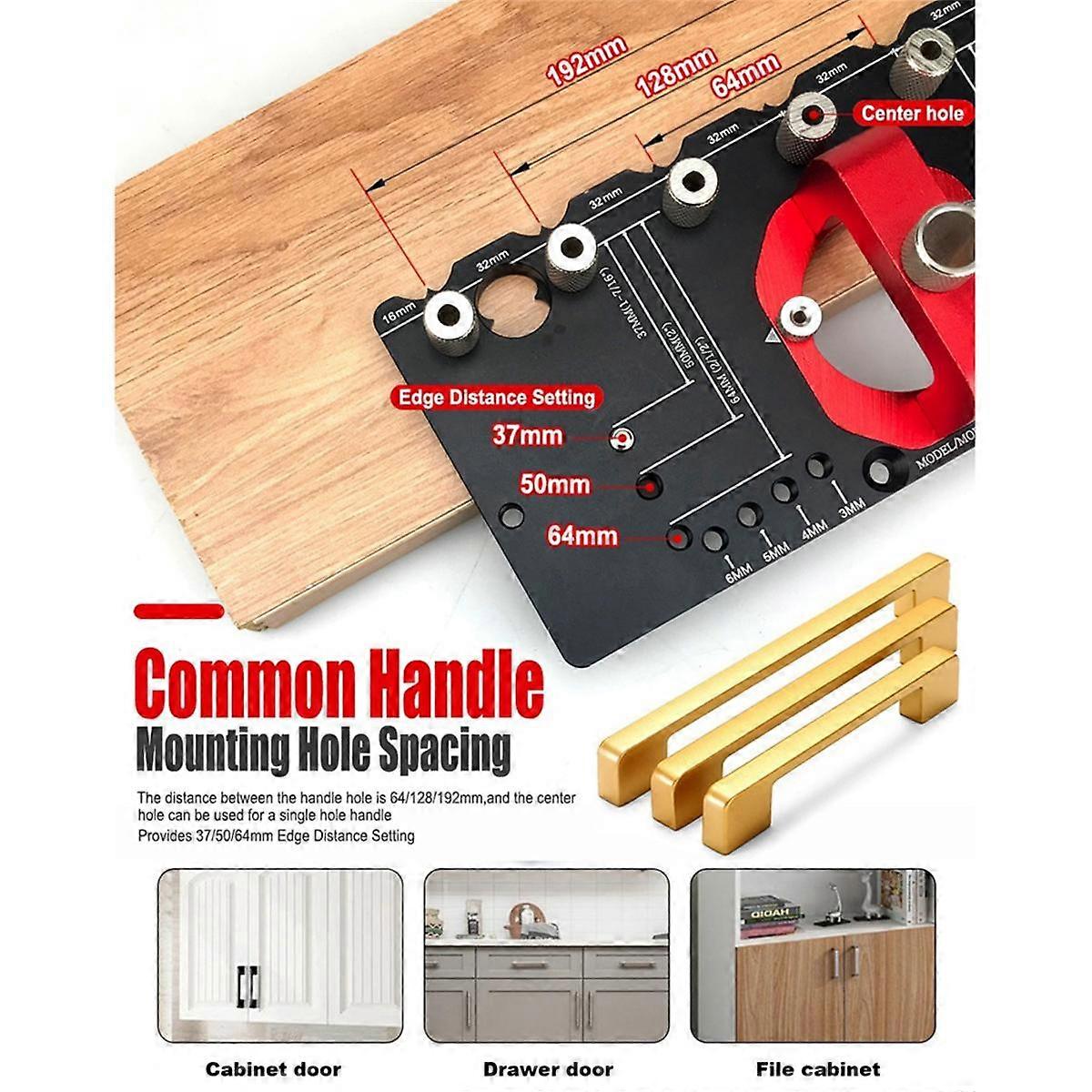 35mm Concealed Hinge Jig, Shelf Pin Drilling Guide, Cabinet Hinge ...