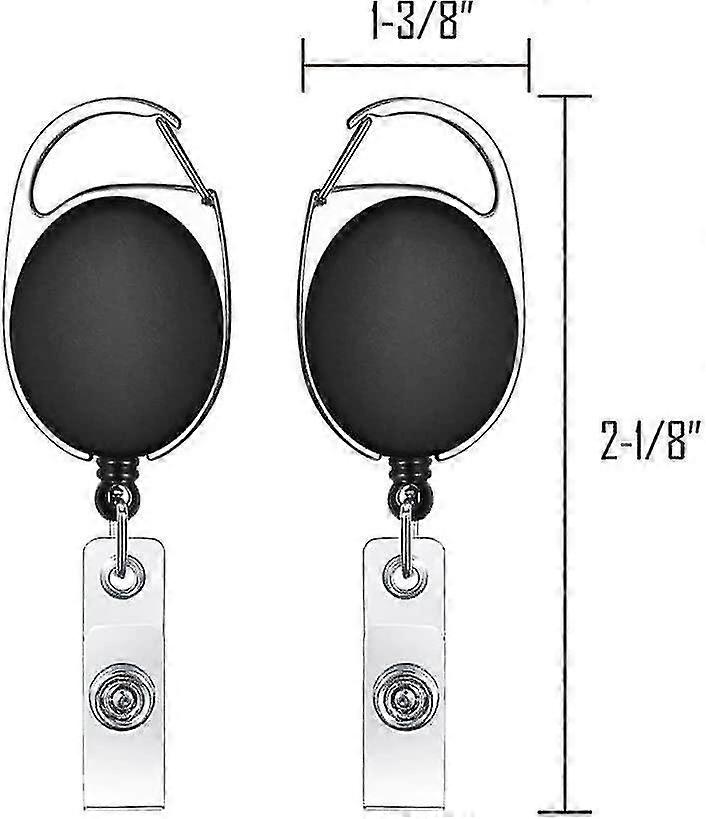 Extendable Keychain, 10 Pack Id Card, Retractable Id Card Holder Key ...