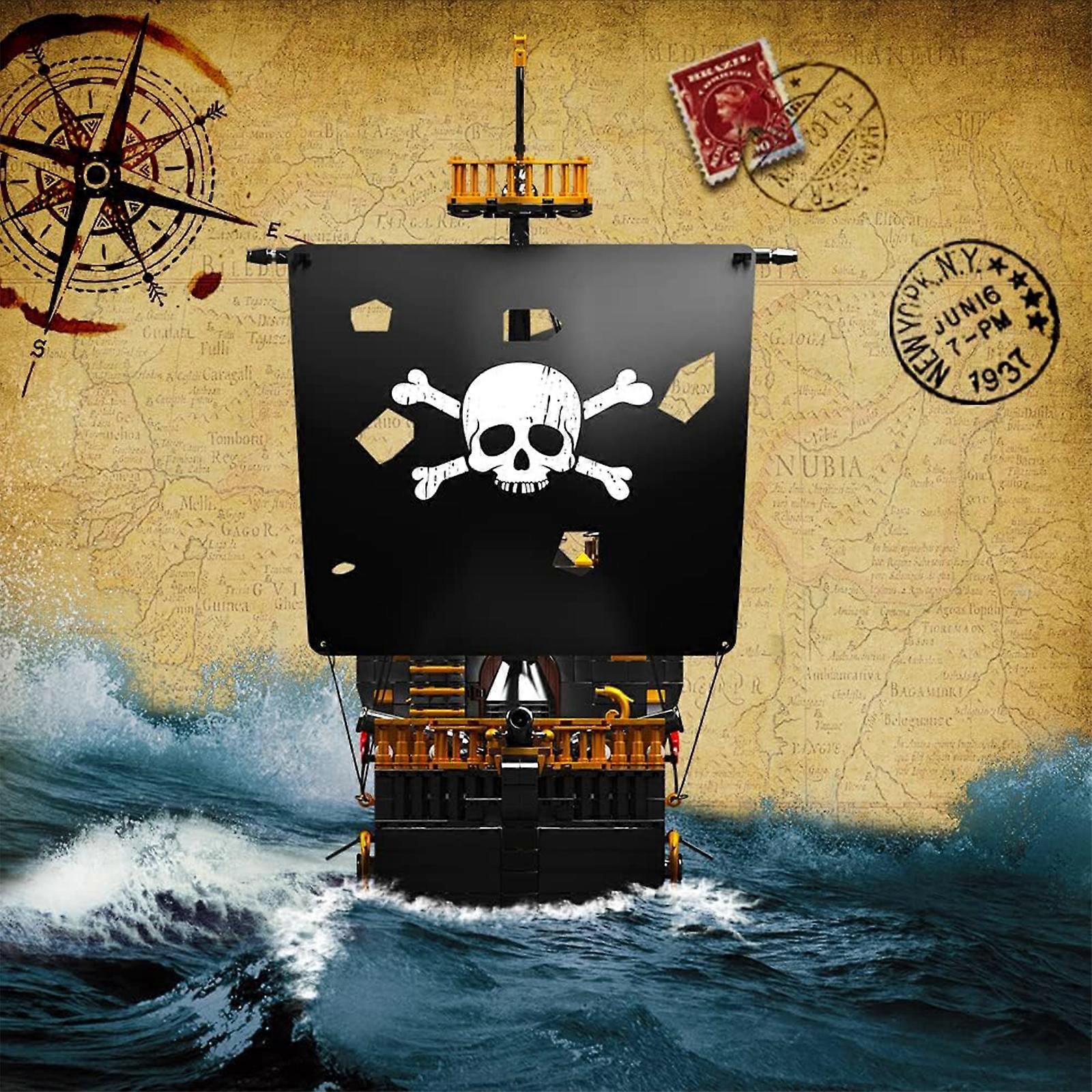 Mould King Gull Pirate Ship Building Set Toy, Ship Model Building ...