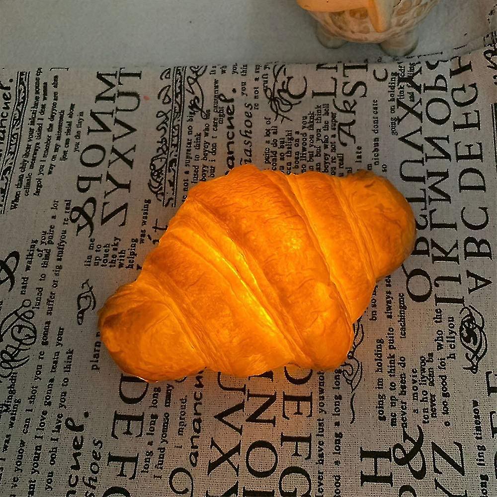 Croissant Night Light Battery Operated Bread Shape Decorative Led Lamp ...