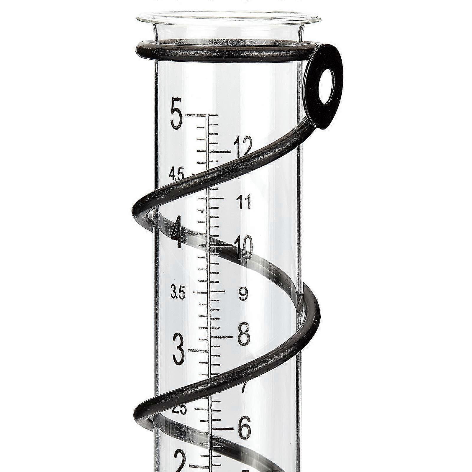 Glass Rain Gauge Spiral Rain Gauge Metal Frame Glass Rain Gauge ...