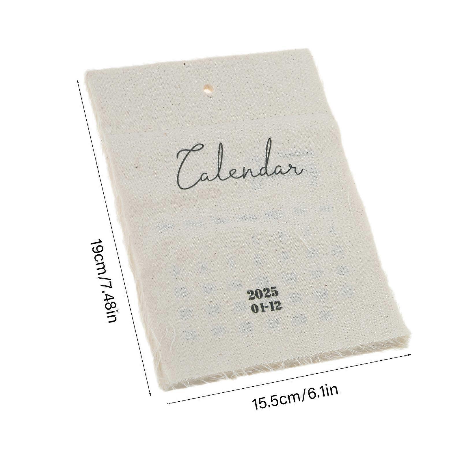 Stylish 2025 Cloth Wall Calendar Decorative 2025 Hanging Fabric ...