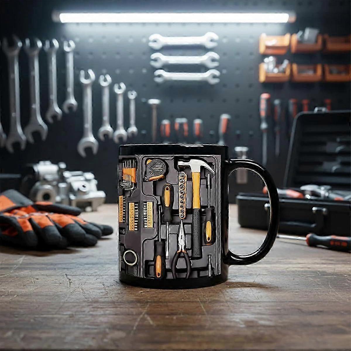 The Mechanic's Toolbox Mug, Realistic Tool Details & Comfortable Handle ...