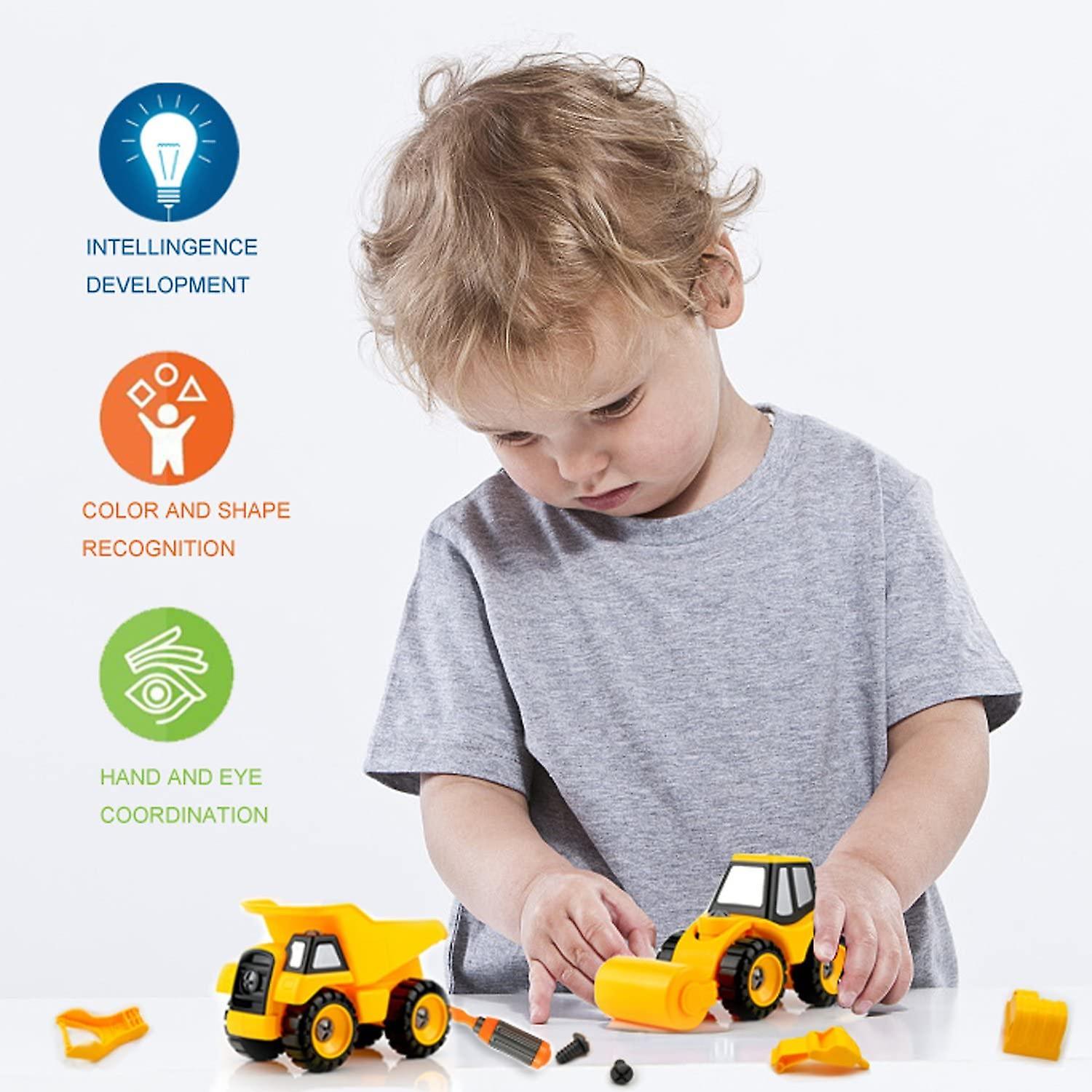 Leksaksbilar tar isär Byggleksak Grävmaskin,montering Leksaker 2 set ...