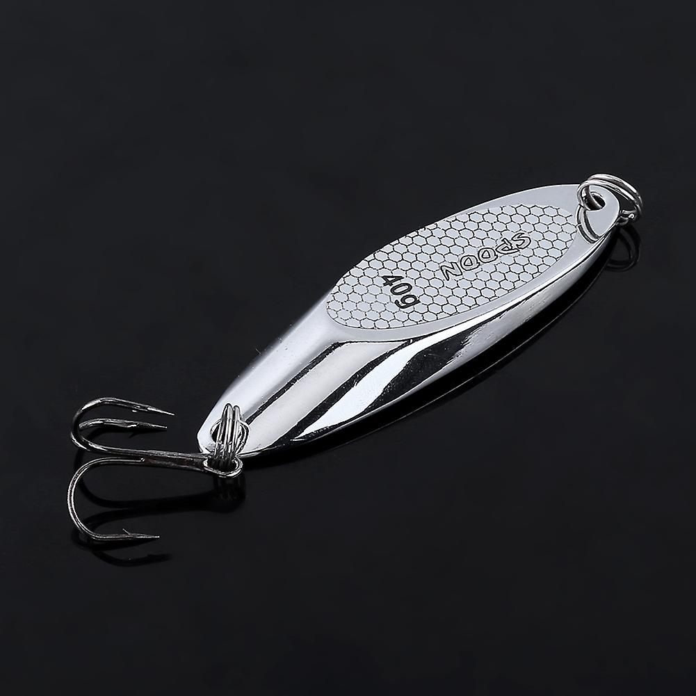 47g Silver Metal Fishing Lures Fishing Baits Glow In Dark Fishing ...