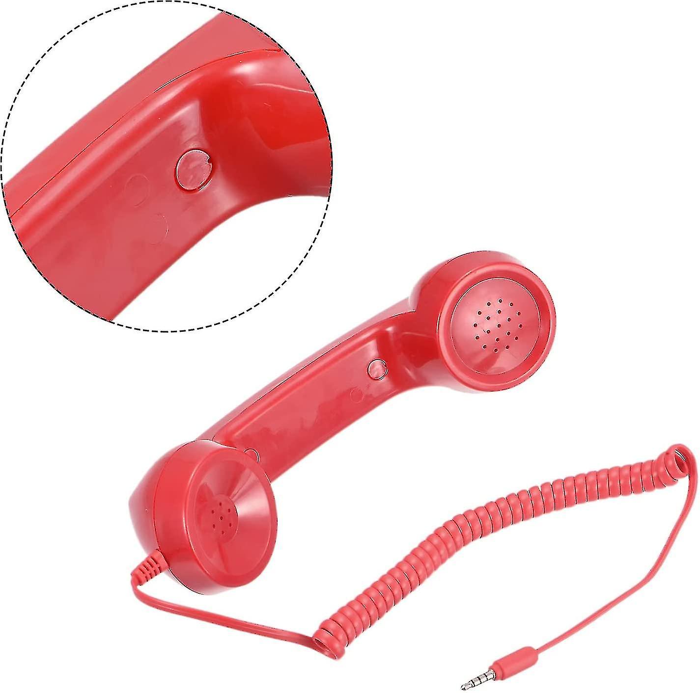 3.5mm Retro Telephone Handset Telephone Receiver For Microphone Speaker ...