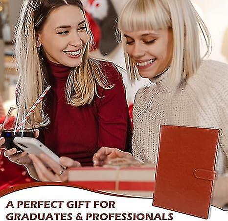 Portfolio Folder Binder -Faux Leather Portfolio Folder with Cover for A4 Notepad Holder ...