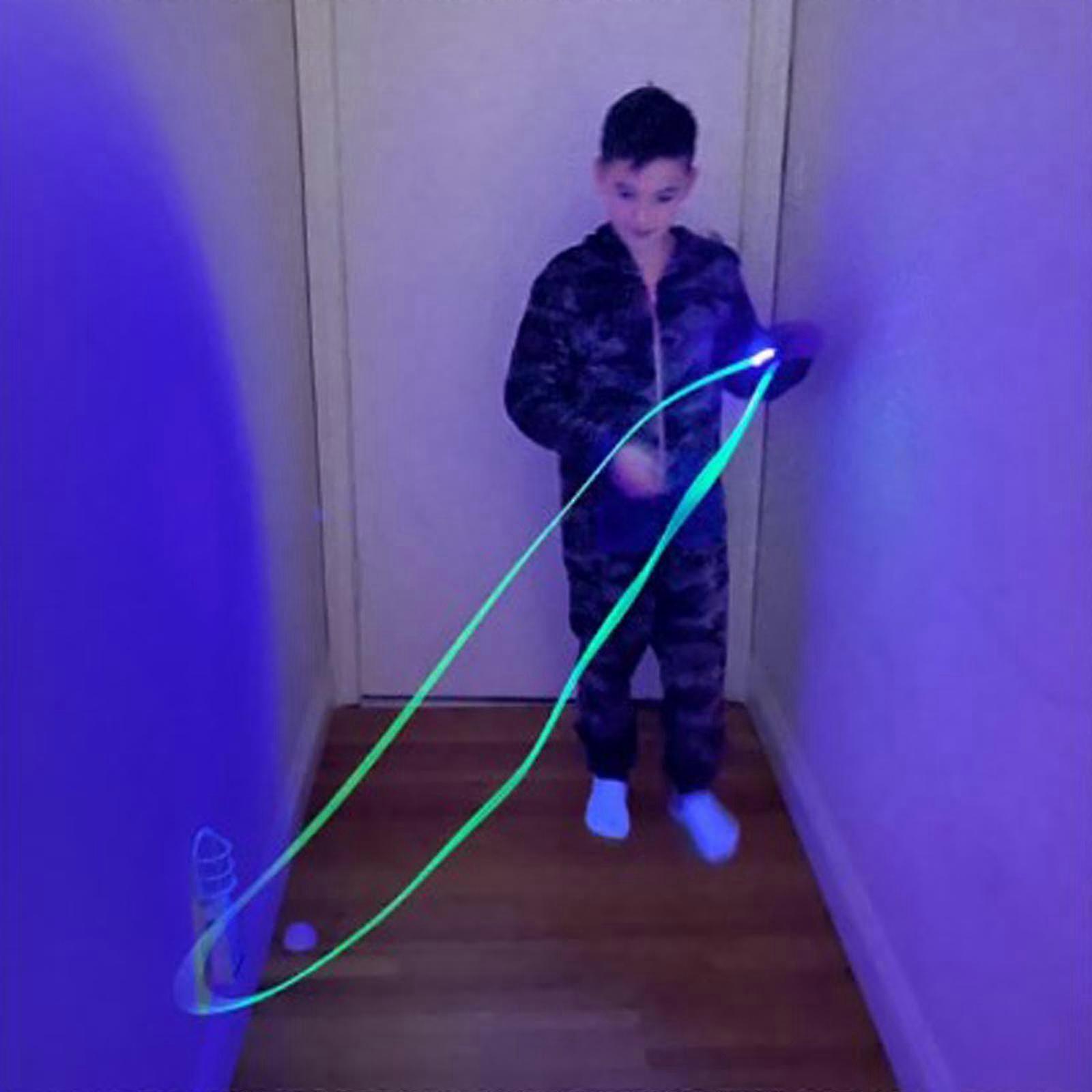 Glow-in-the-dark Loop Lasso Launcher - Propeller and String Shooter ...