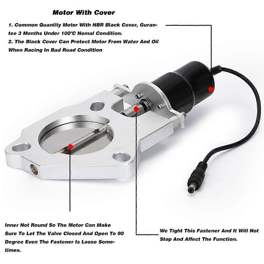 2.5" or 3" Stainless Steel Headers Y pipe Electric Exhaust Catback ...