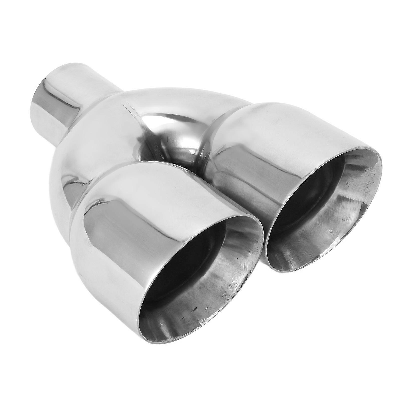 Dual Exhaust Tips 63mm/2.48in Inlet 101mm/4.0in Outlet Stainless Steel ...