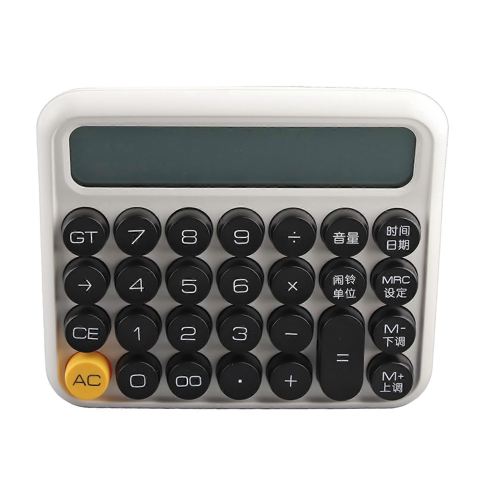 12 Digit Calculator Large LCD Display Big Button Standard Mechanical Switch Calculator for ...