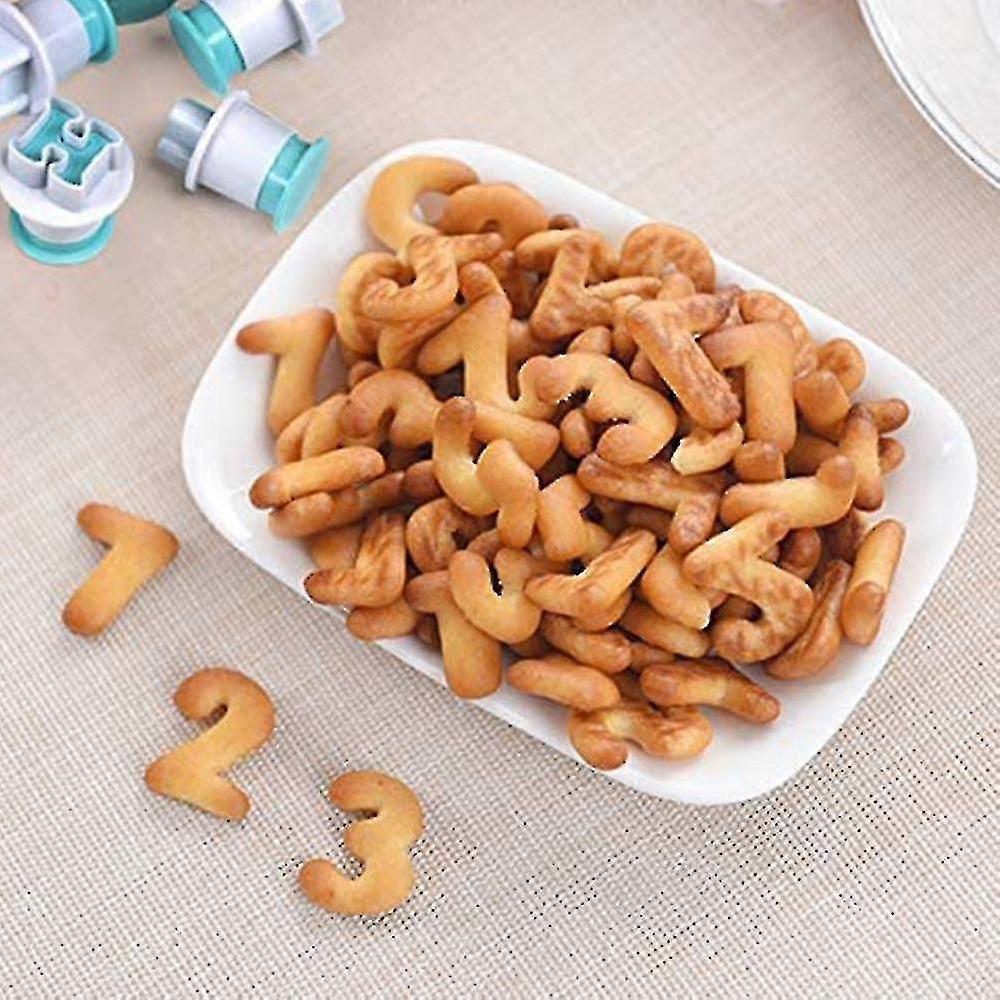 Cookie Cutter Letters Numbers Fondant Cutter Alphabet Cake Decoration ...