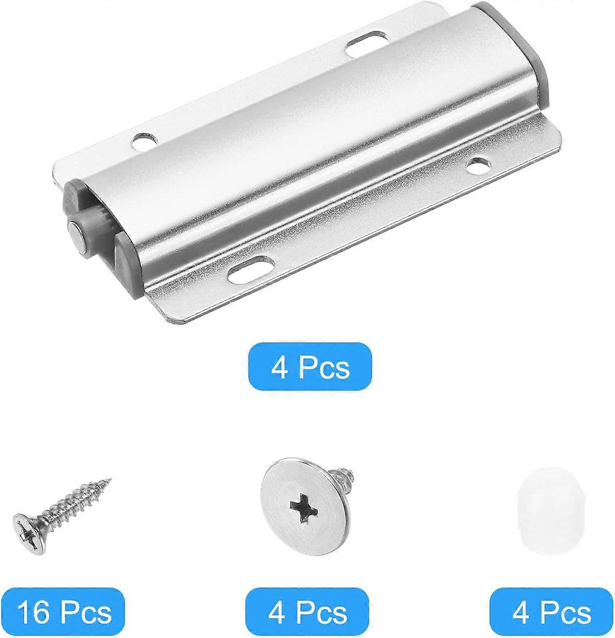 4Pack Push to Open Door Latch, Aluminum Alloy Magnetic Push Latches for ...