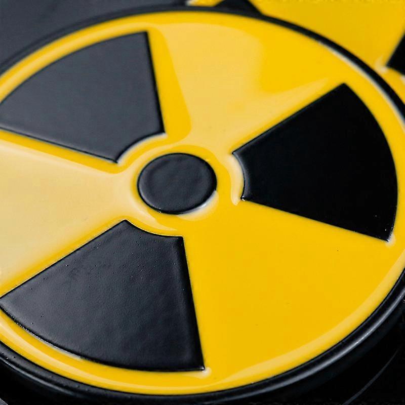 Nuclear Radiation Sign Car Sticker Badge 3d Metal Symbol Emblem Warning ...