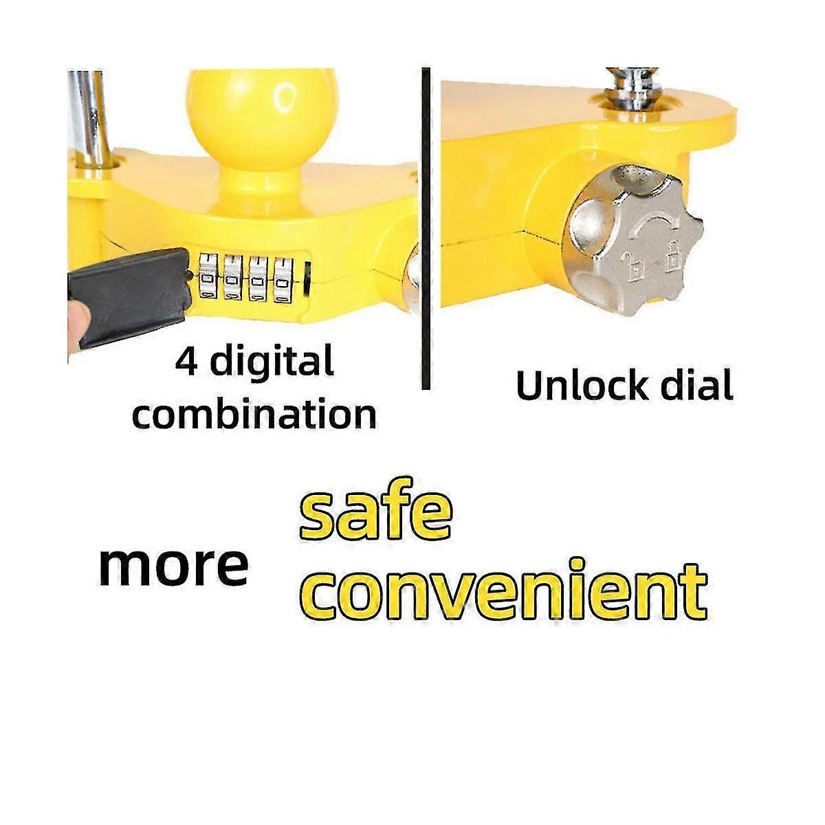 Combination Trailer Lock Rv Security Lock Dome Coupler U-shaped Dome ...
