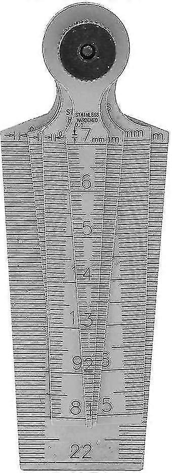 1 Set Taper Gage High Precision Stainless Steel Wedge Feeler Hole Taper ...