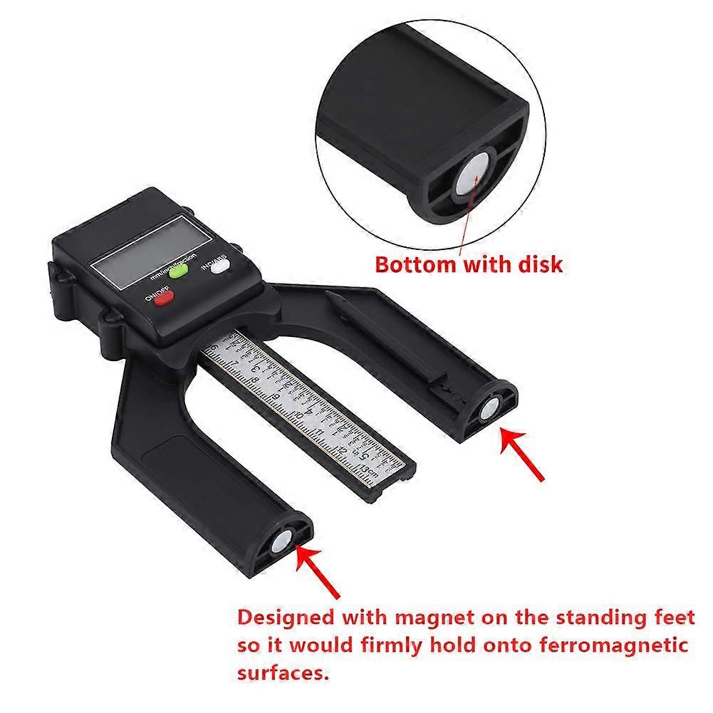 0-80mm Digital Depth Gauge with Magnetic Freestanding Feet, INC/ABS ...