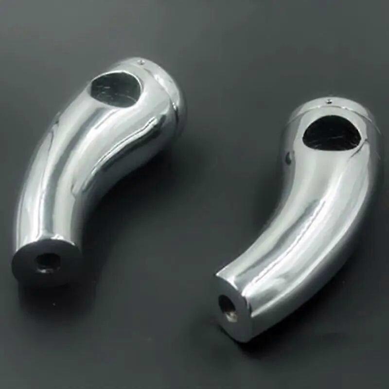 Chrome 5" Billet 1" 25mm Handlebar Risers Motorcycle For Harley Dyna ...