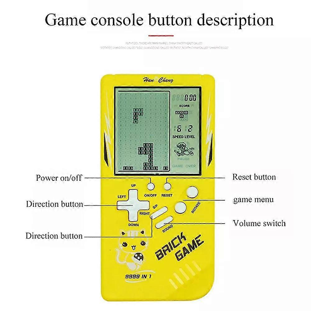 Retro Tetris Game Console Puzzle Game Fidget Toy Kids Adults Gifts ...