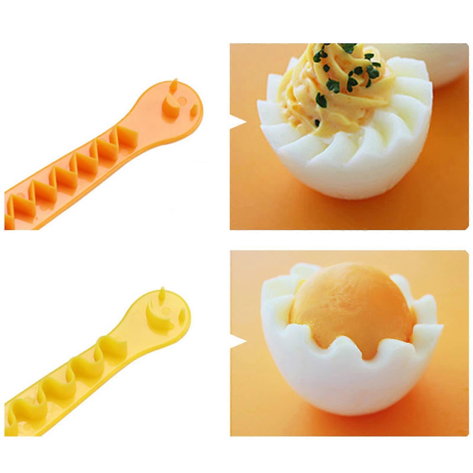 Pieces of Egg Slicers-Flower Shaped Egg Tool-Boiled Egg Cut Flower ...