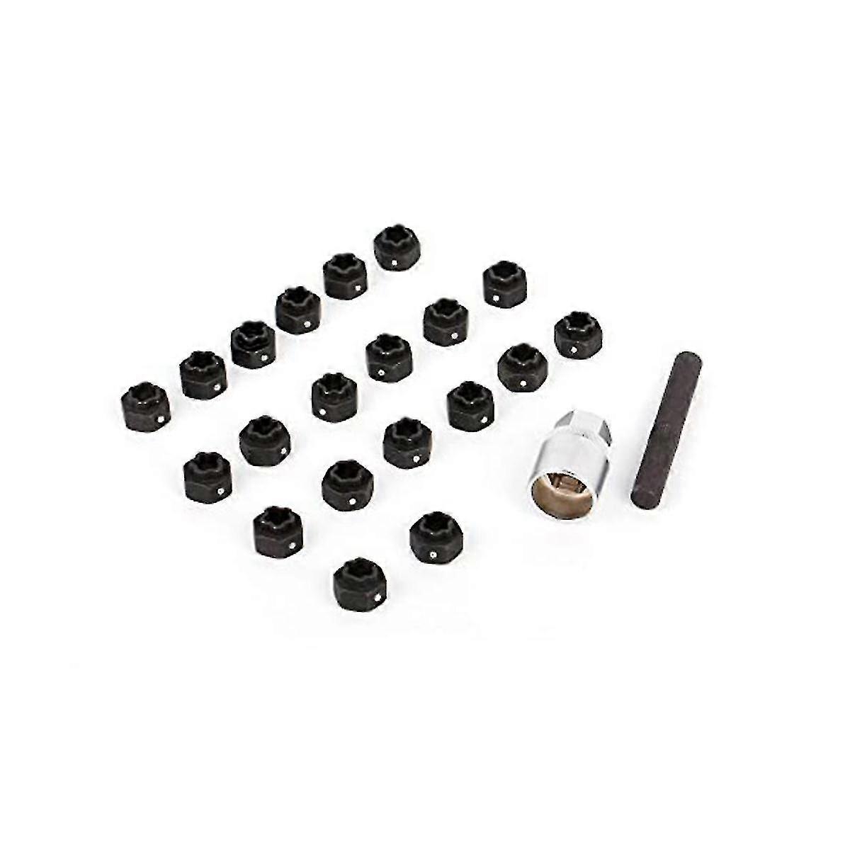 22PCS Wheel Locking Nut Key Kit, Wheel Lock Nut Socket Adapter Set ...