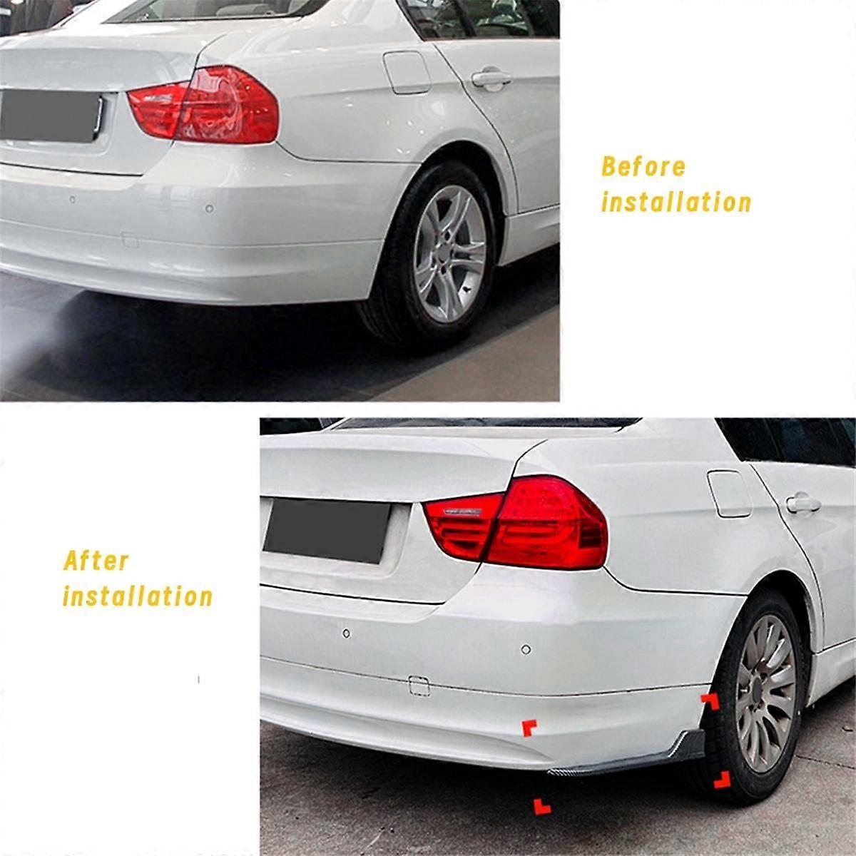 For 3 Series E90 2005-2012 Rear Bumper Lip Angle Diffuser Splitter ...