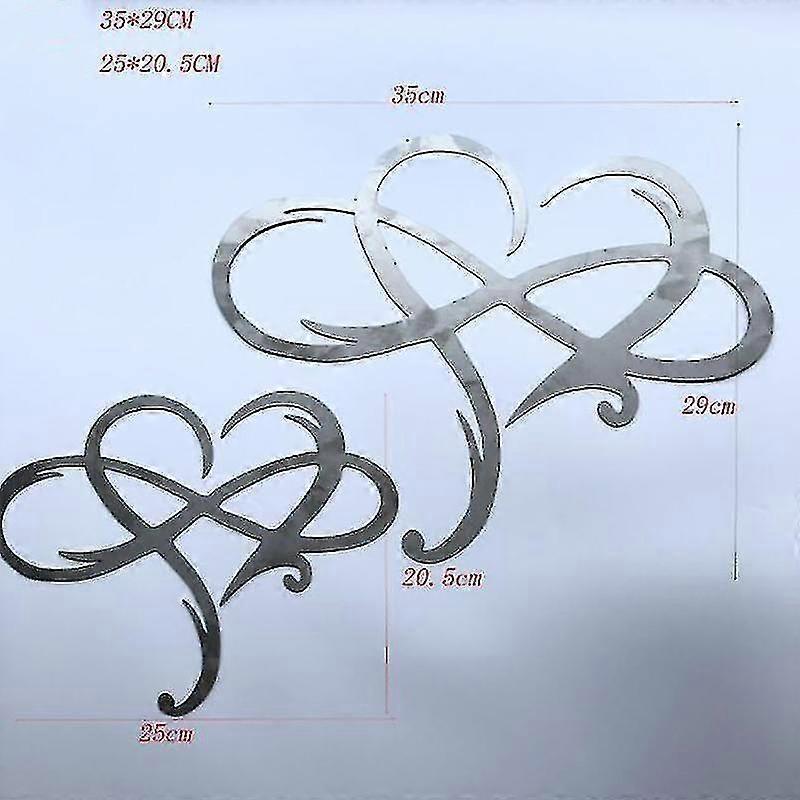Eternal Love Iron Decoration Infinite Heart Metal Wall Decorative Art ...
