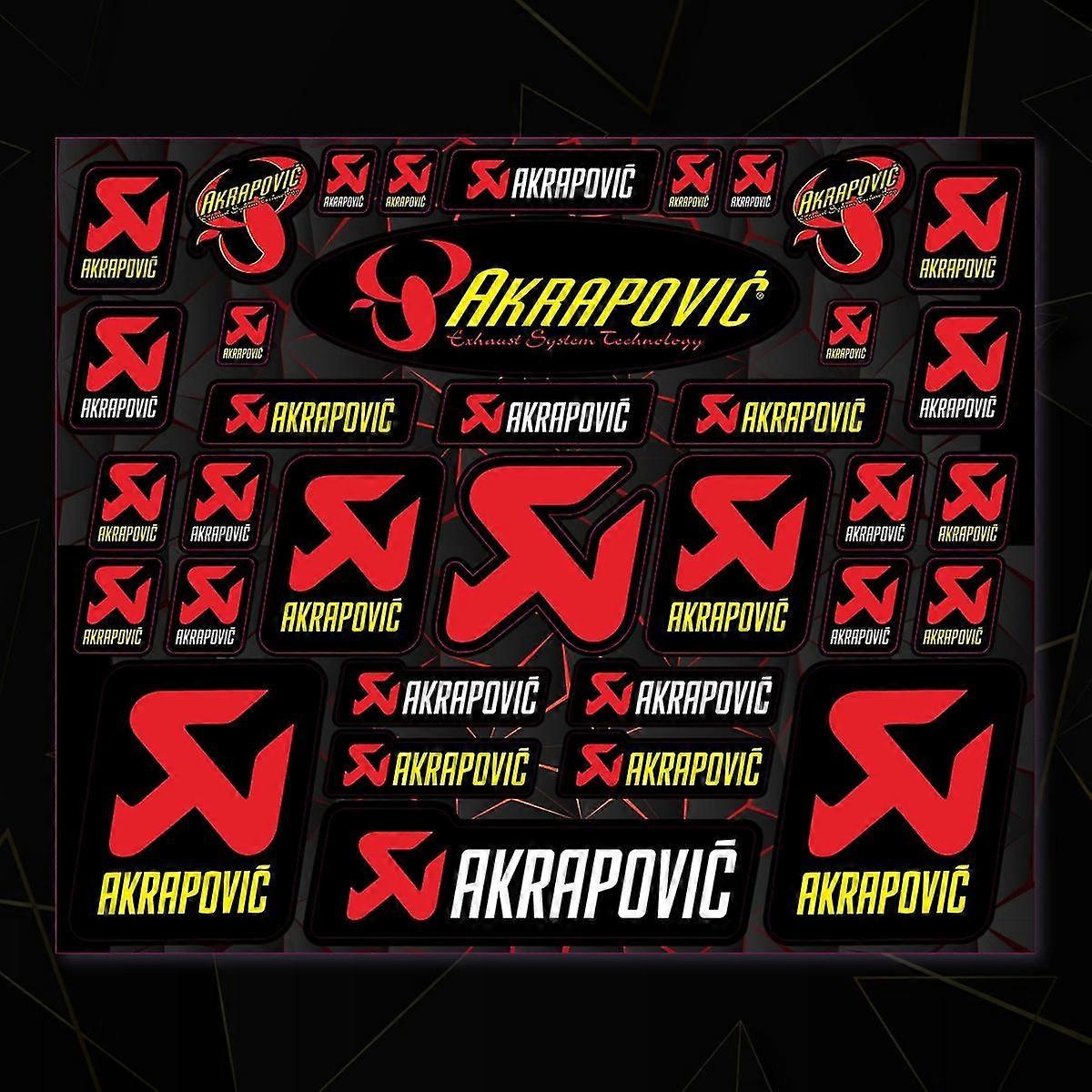 For Akrapovic Sticker Silencer Muffler Tip Pipe Tank Logo Decal | Fruugo UK