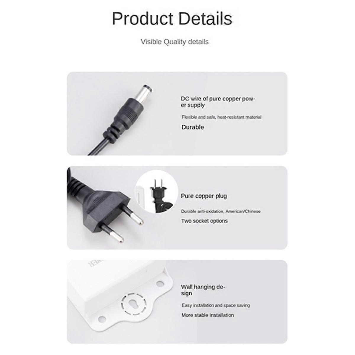 12V-2A Uninterruptible Power Supply for WiFi, Modem, Router, Security ...