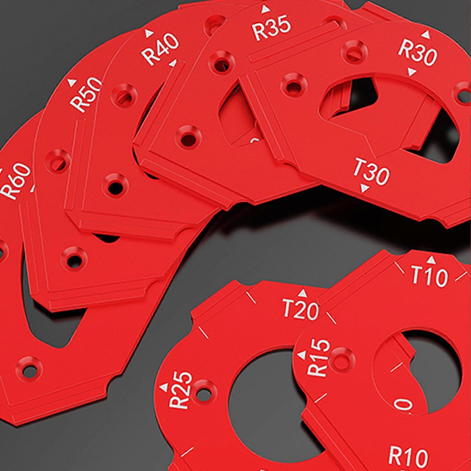 Woodworking Round Corner Radius Templates Arcs Cutting Auxiliaries Tool ...