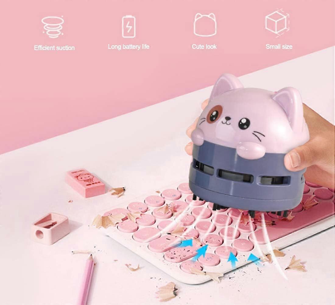 Charming Mini Desk Vacuum Cleaner, Cordless Battery Powered, Elegant ...