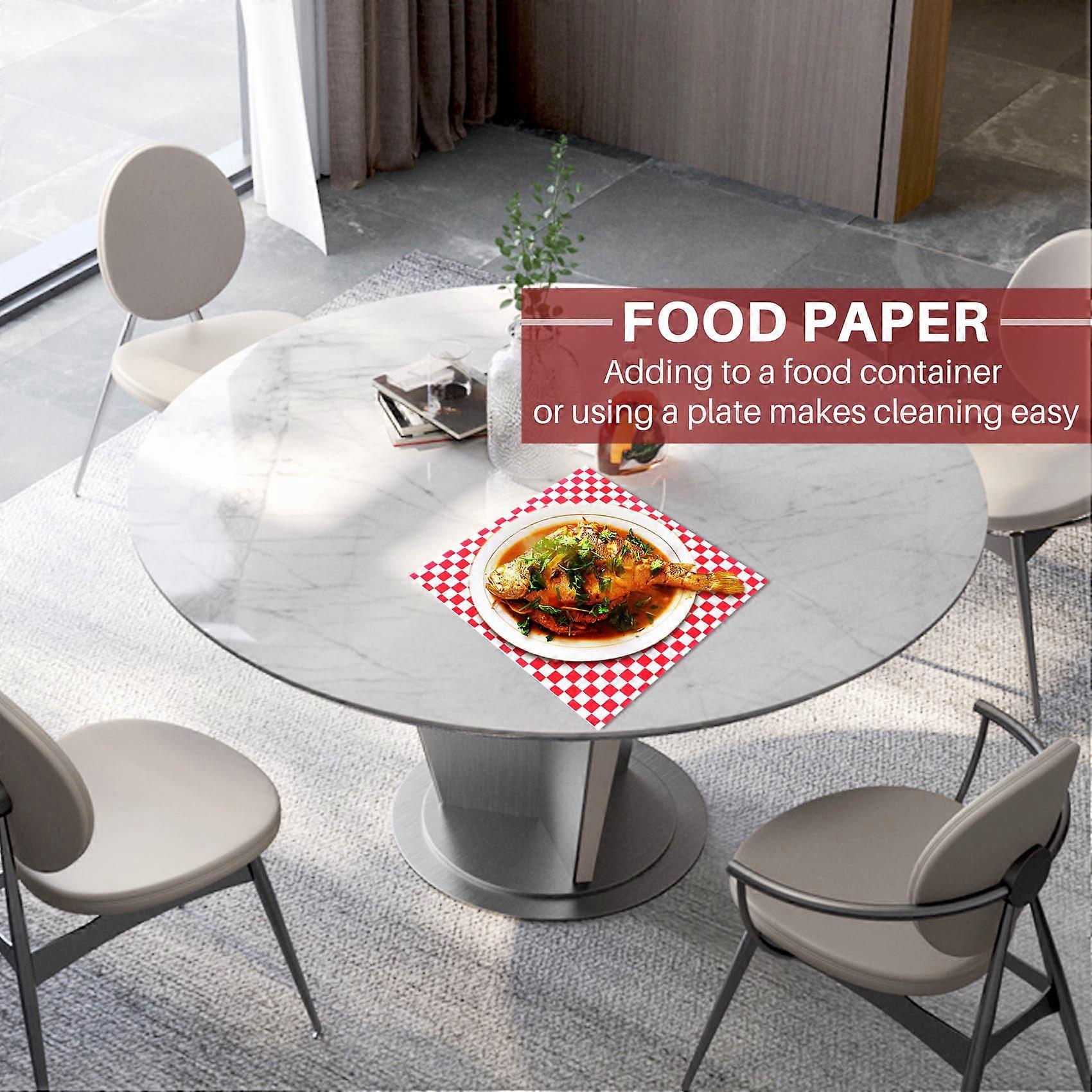100 PCS checkered deli candy basket liner Food Wrap Papers, Fat ...