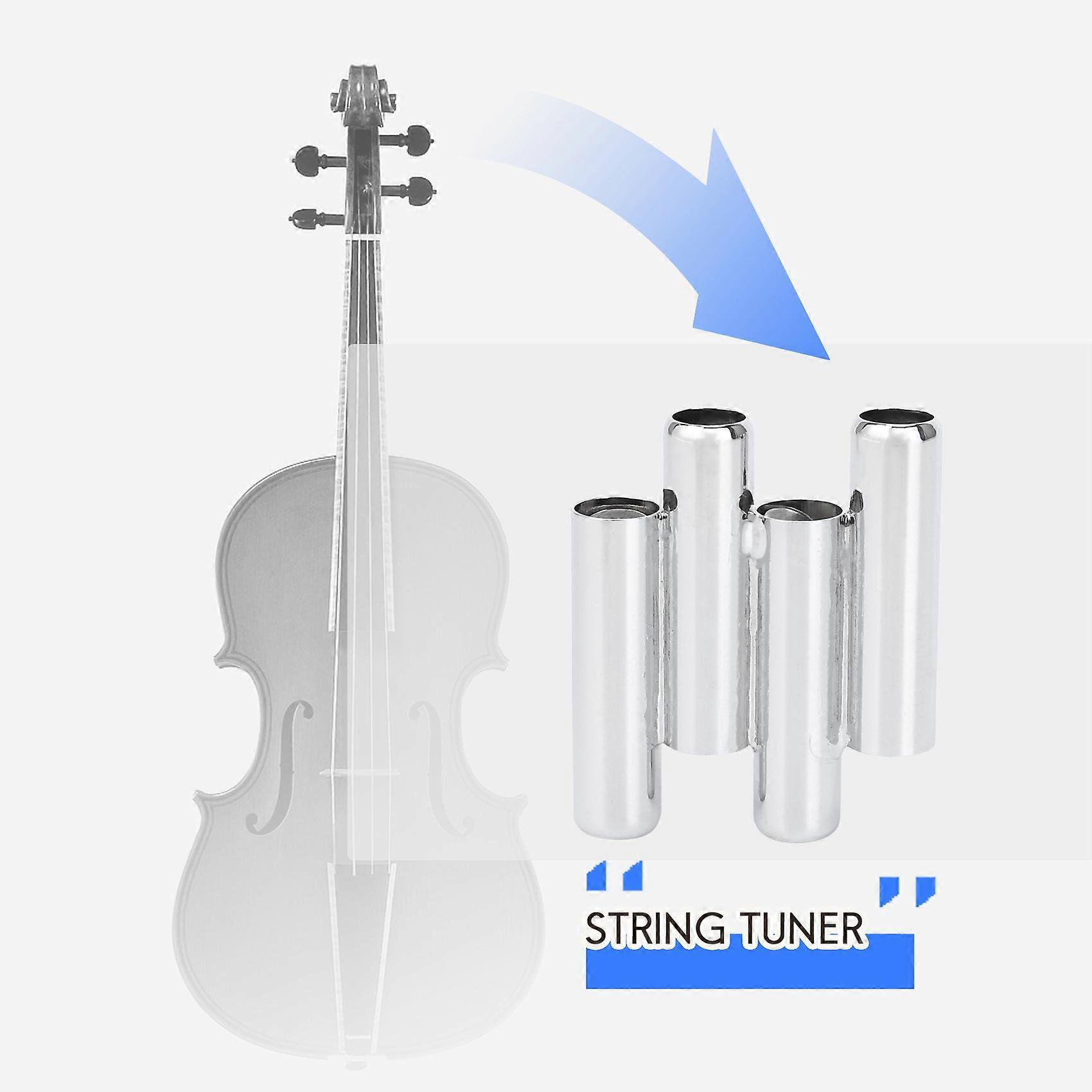 1Pcs Stainless Steel Violin Tuner Pro Tuning Violin Mandolin Metal ...