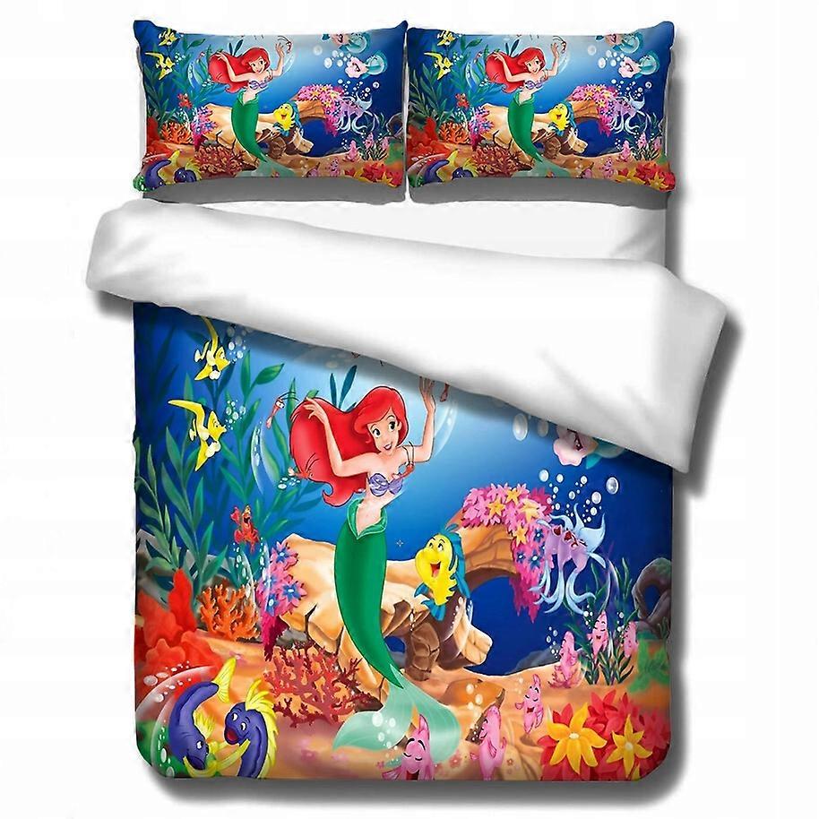 Cartoon Little Mermaid Bedding Set Ariel | Fruugo UK