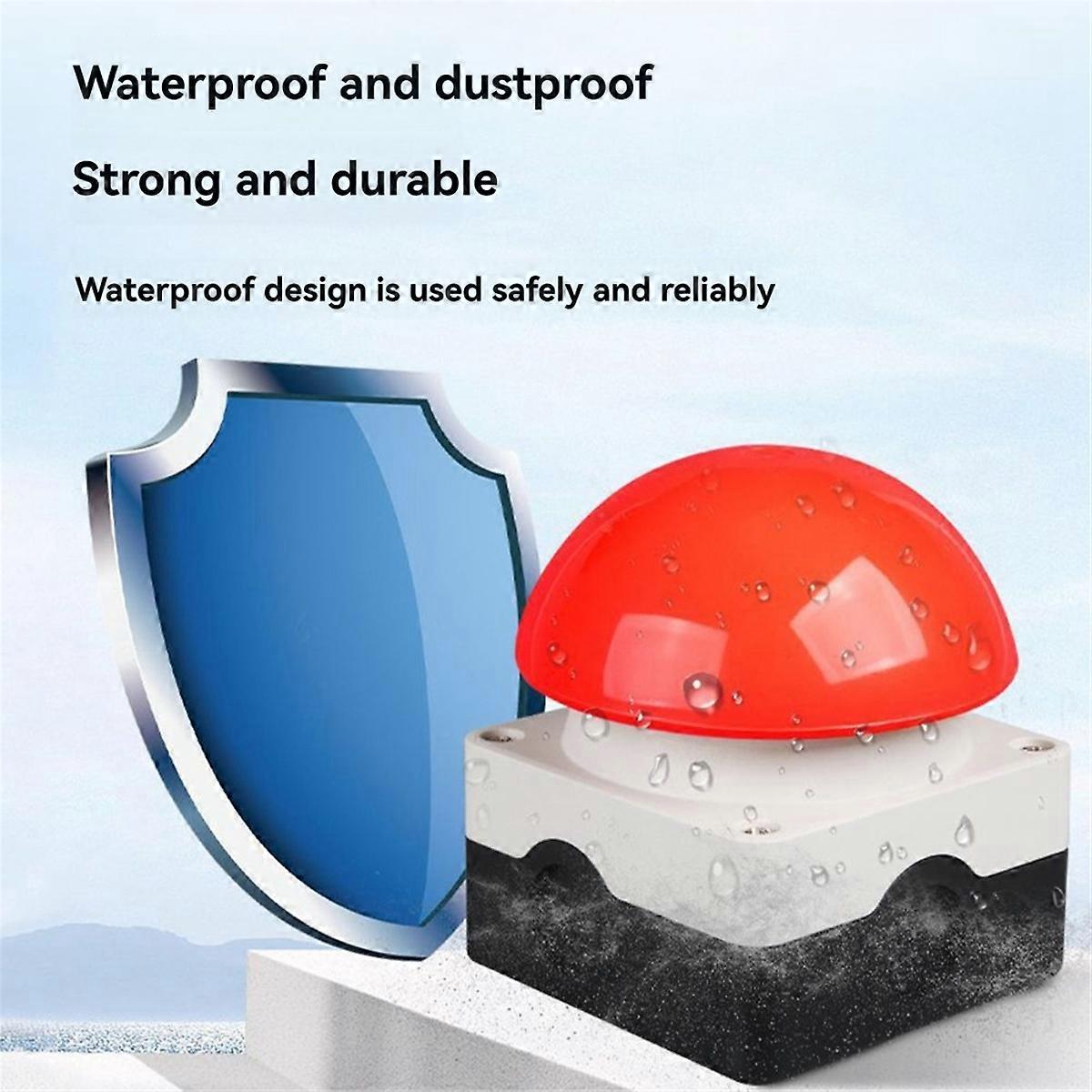Emergency Stop Foot Switch 1NO+1NC Mushroom Button Waterproof Self ...