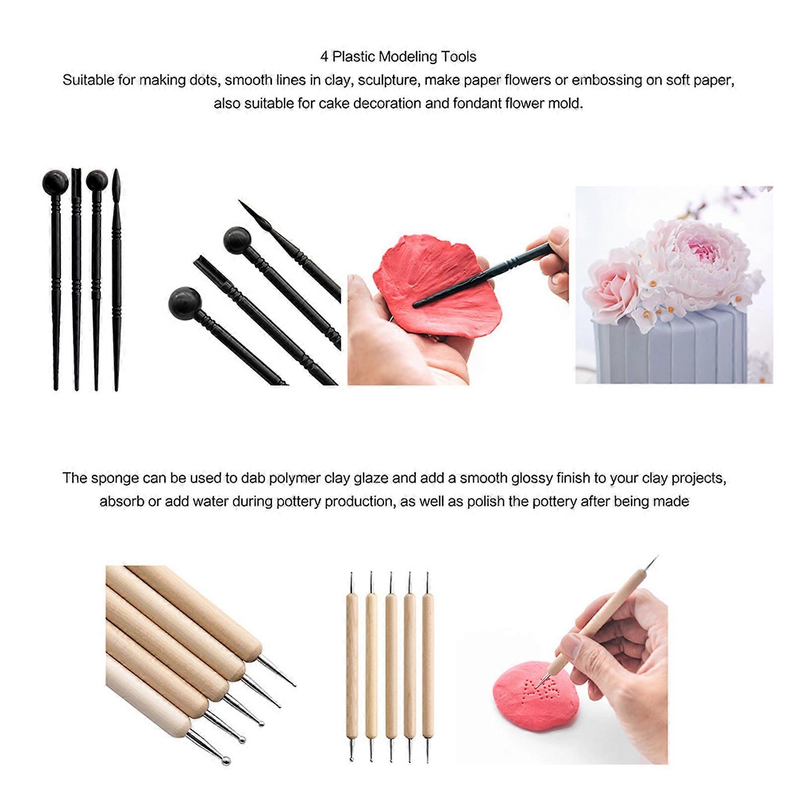 Ceramic Clay Tools Set Ceramics Clay Sculpture Polymer Tool Kit ...