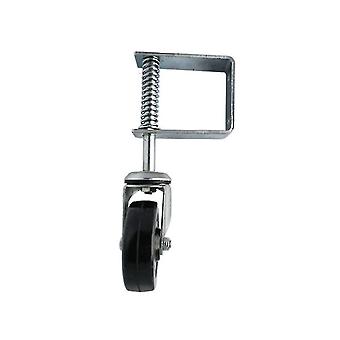 4 Inch Heavy Duty Rubber Mute Spring Loaded Gate Door Wheel Caster ...