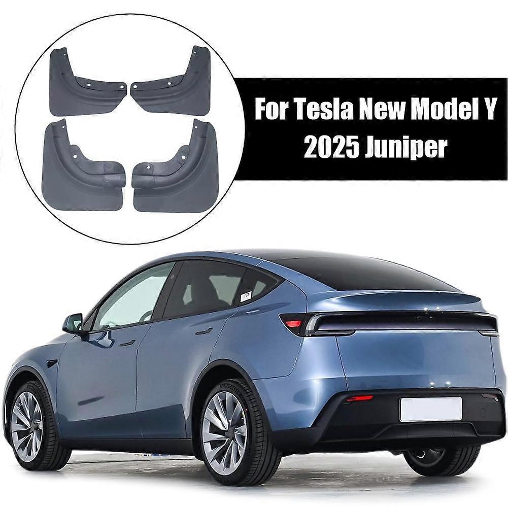 Upgraded Integrated Mud Flaps Designed For Tesla Model Y Juniper 2025 ...