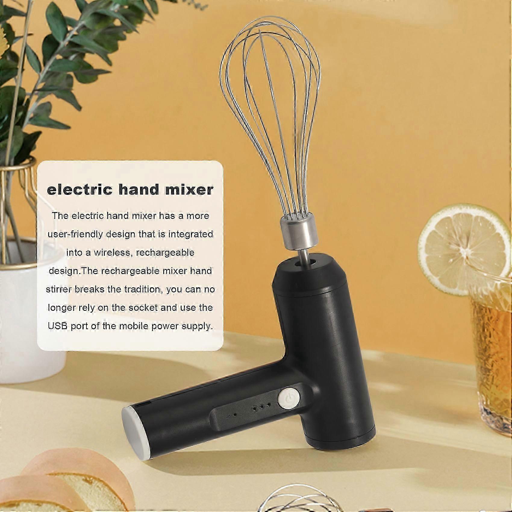 Hand Mixer Electric Wireless,Mixer Hand Mixer,USB Rechargeable,Portable ...