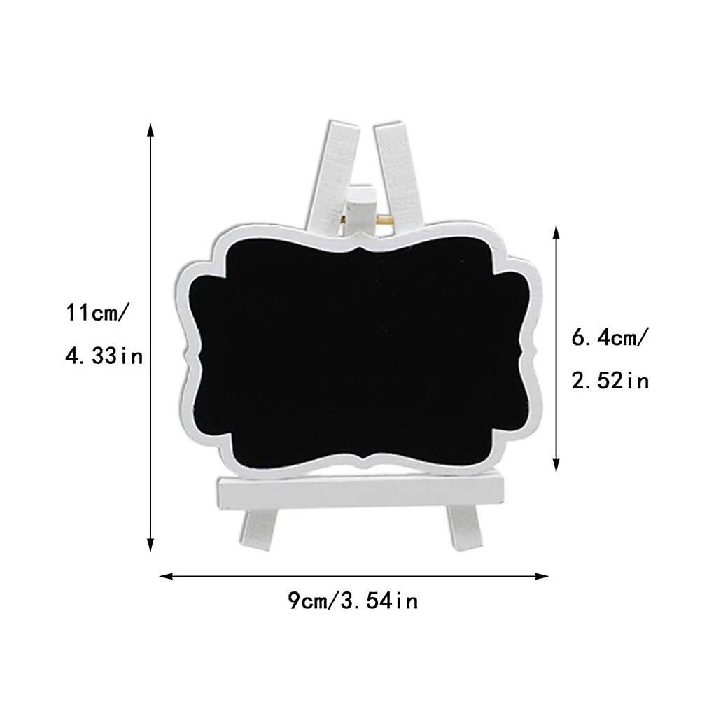 10 Pcs Mini Chalkboard Signs With Easel Stand Framed Small Chalkboard ...