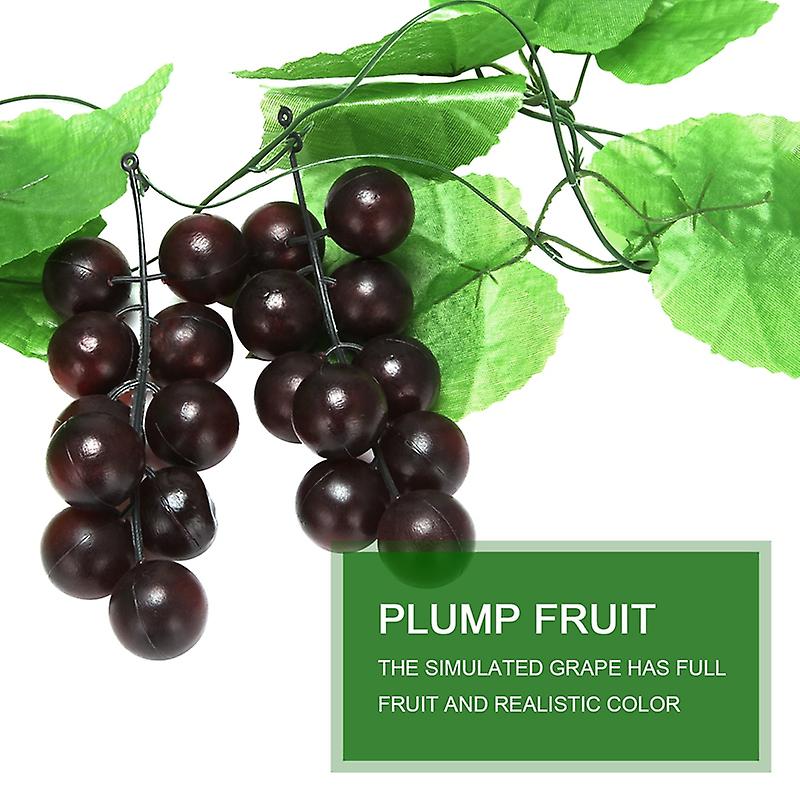 2x Artificial Grape Vine Garland Fruit Garden Decoration | Fruugo UK