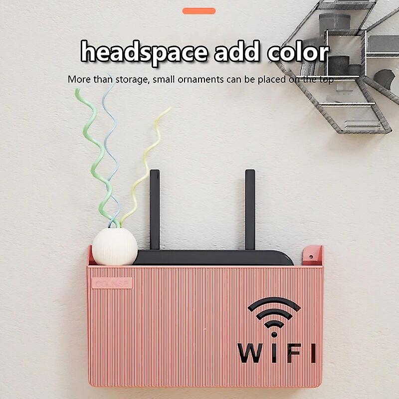 Multi-purpose Wall Mounted Organizer Storage Rack Wireless Wifi Router ...