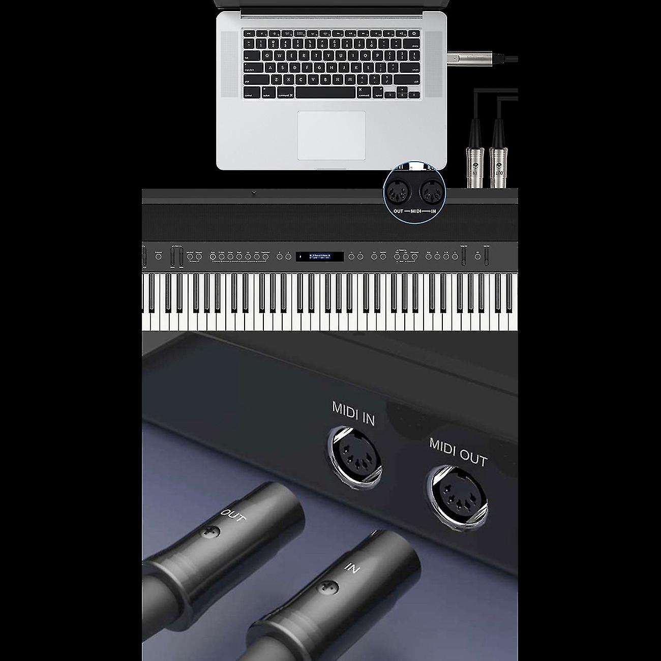 Usb In-out Midi Cable In Out Interface 5 Pin Line Converter Pc To Music ...