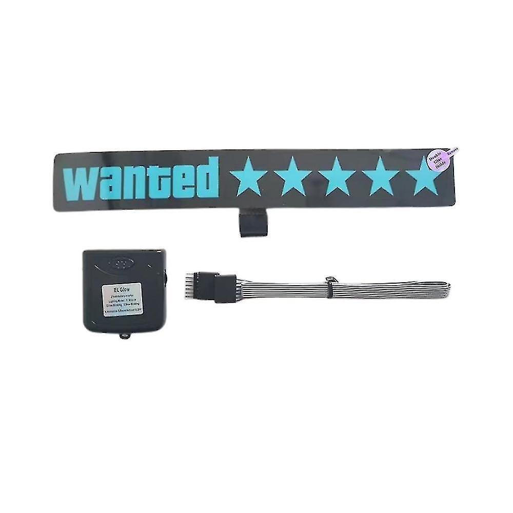 Windshield Electric Wanted Car Led Sign Window Stickers For Jdm Glow ...
