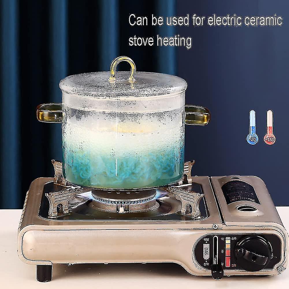 Glass Cooking Pot - 1.5l/50oz Heat-resistant Borosilicate Glass ...