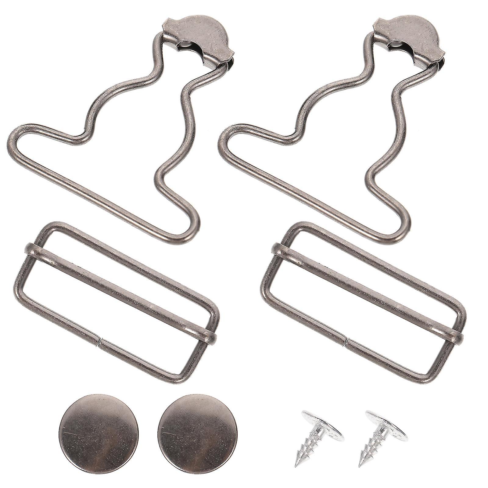 1 Set Of Overall Clips Replacement Diy Overalls Dungaree Belt Fasteners ...