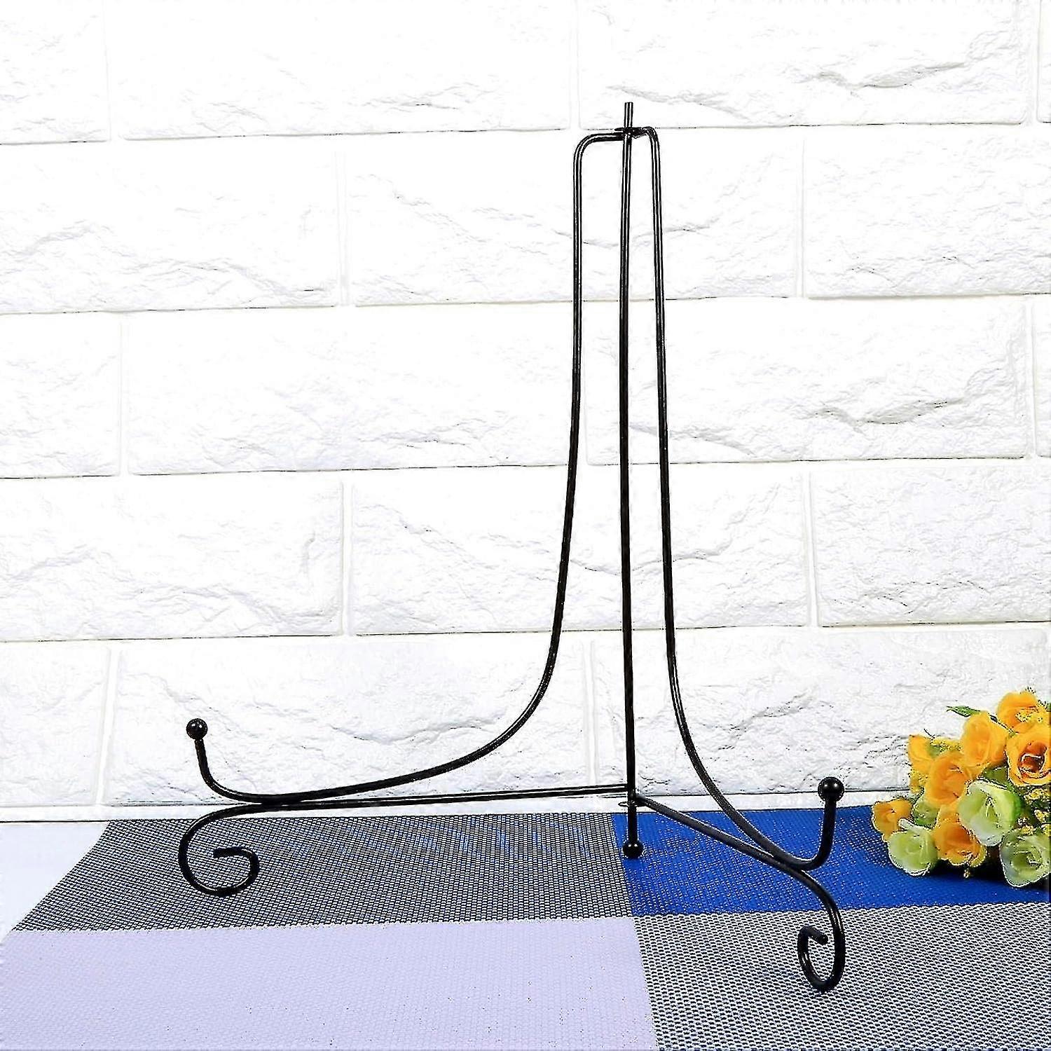 Easel Plate Display Stand, Black Iron Display Stand Plate Holder, Photo ...
