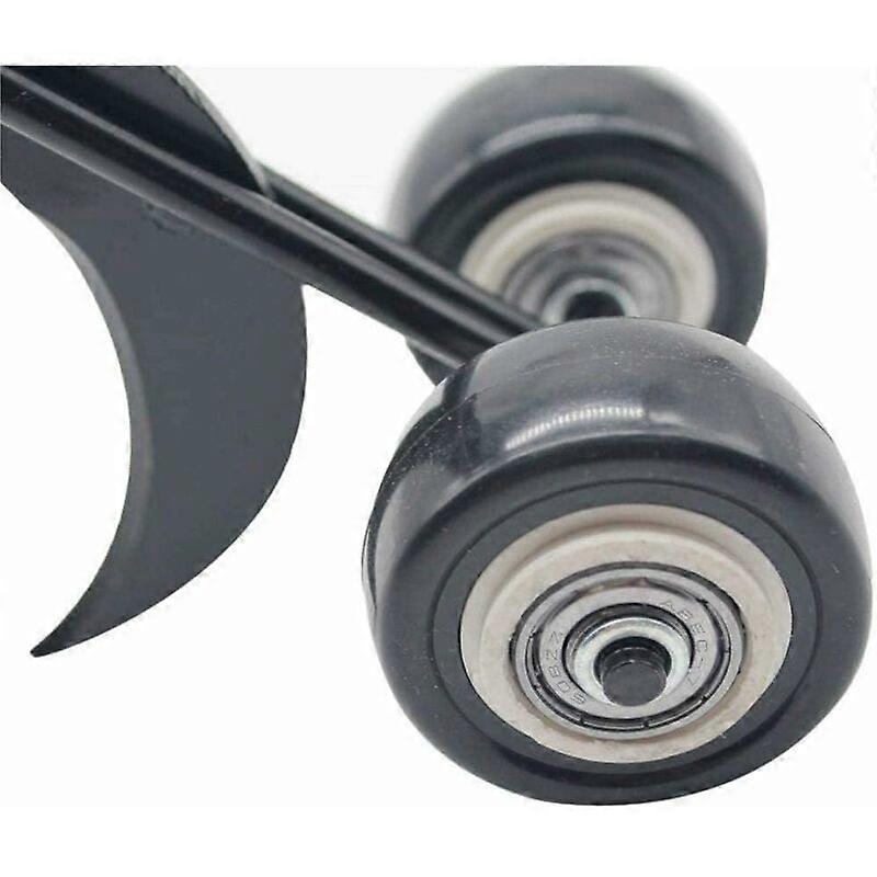 Manual Weed Ripper Tool, Garden Weed Shavers with Wheels and Curved ...