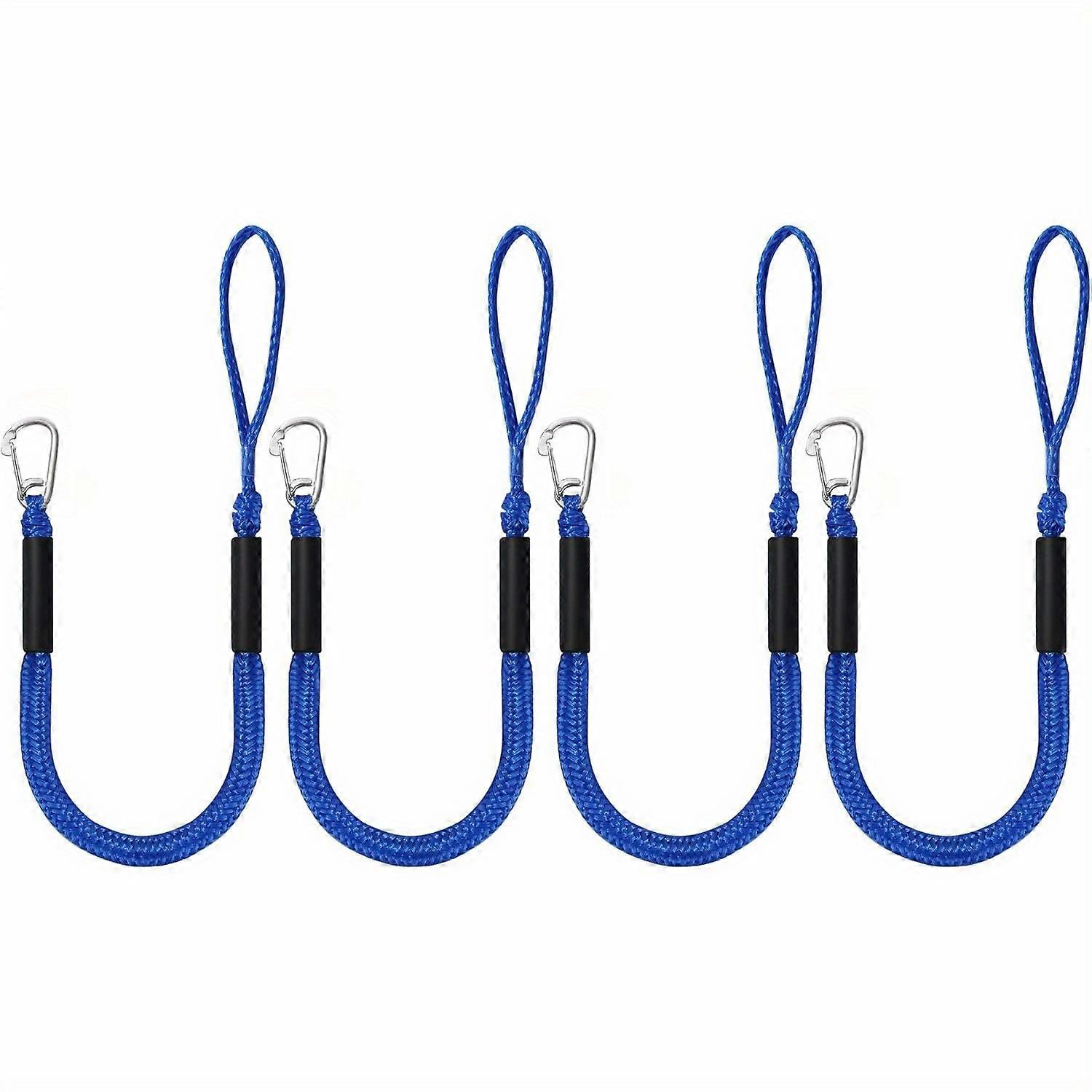 4 Pack Bungee Dock Lines For Boats Marine Mooring Lines Boat Rope For ...